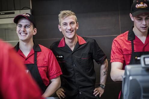 Danny er klar til at åbne Nordeuropas første Carl's Jr. restaurant ...