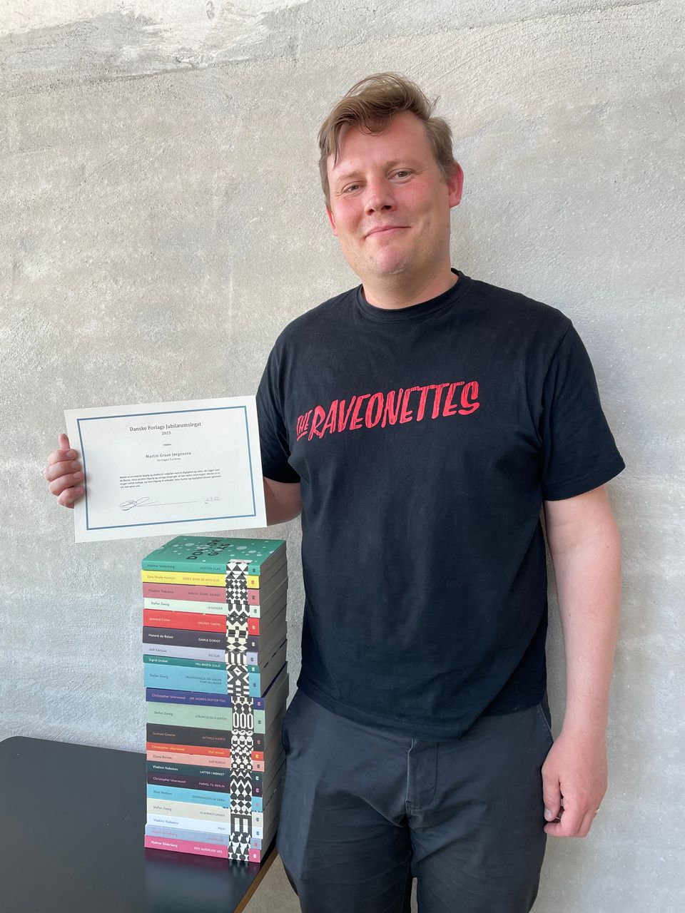 Martin Graae Jørgensen modtager Danske Forlags jubilæumslegat for sit ...