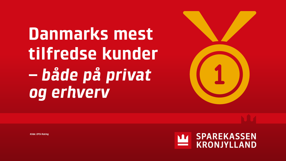 Sparekassen Kronjylland har Danmarks mest tilfredse kunder | Sparekassen Kronjylland