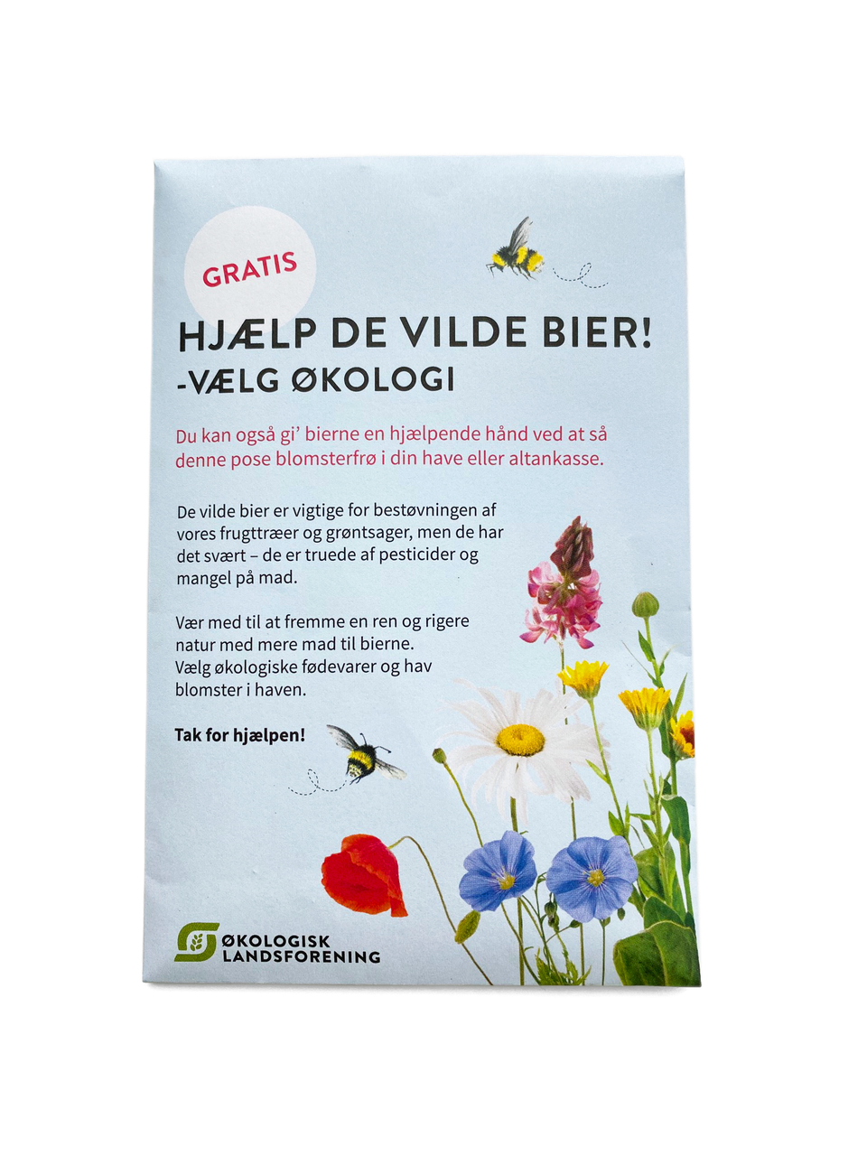 Gratis blomsterfrø: Hjælp de vilde bier | Økologisk Landsforening