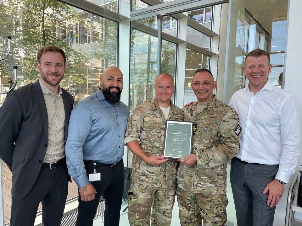 ISS er Årets Veteranvirksomhed 2023 | ISS Danmark