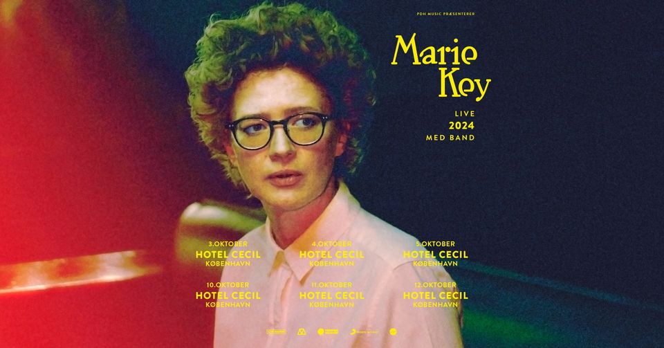 Marie Key spiller 6 koncerter på Hotel Cecil i efteråret 2024 | Live ...
