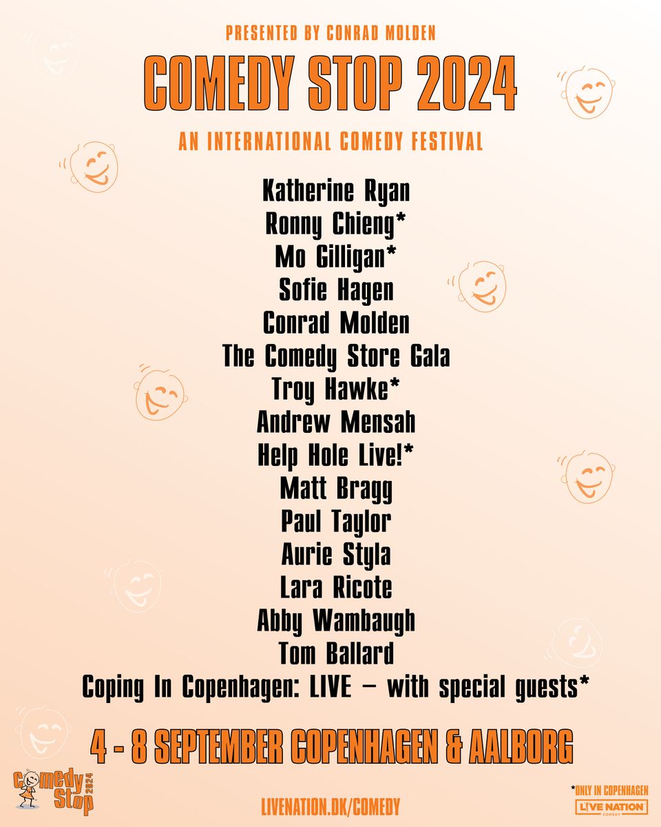 Comedy Stop er klar med nye navne til plakaten i 2024 og løfter sløret ...
