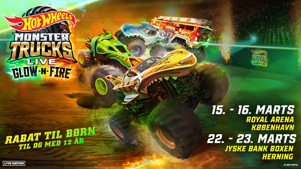 HOT WHEELS MONSTER TRUCKS LIVE™ KOMMER TIL KØBENHAVN OG HERNING MED ET ...