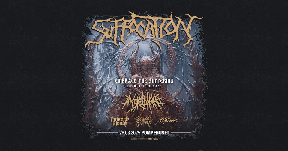 Suffocation og et kraftfuldt support line-up forvandler Pumpehuset til en death metal-fest ...