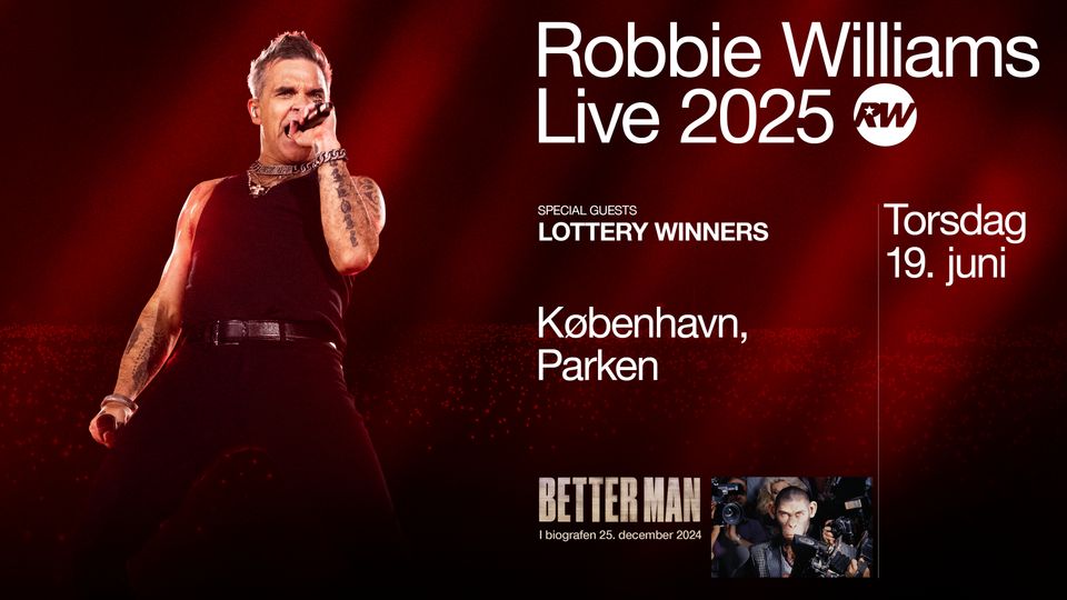 Robbie Williams kommer til Danmark til sommer | Live Nation Denmark ApS