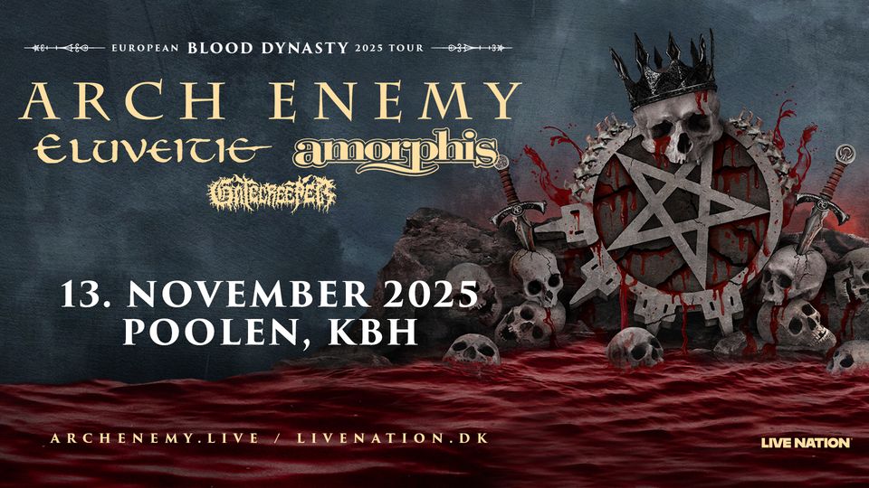 Arch Enemy indtager Poolen i 2025 | Live Nation Denmark ApS