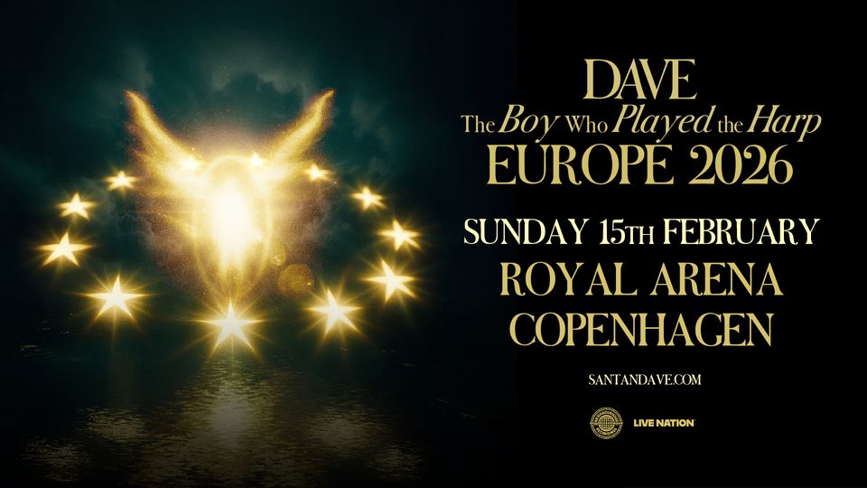 DAVE ANNONCERER ‘THE BOY WHO PLAYED THE HARP 2026 EUROPA TOUR’ MED STOP ...