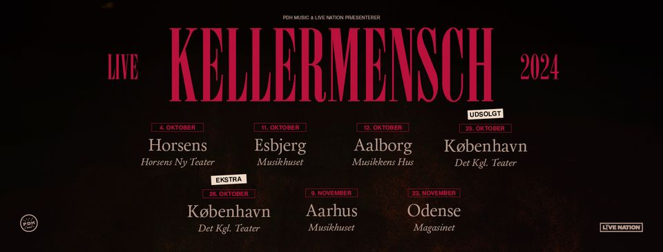 KELLERMENSCH annoncerer Danmarkstour i 2024 | PDH Music