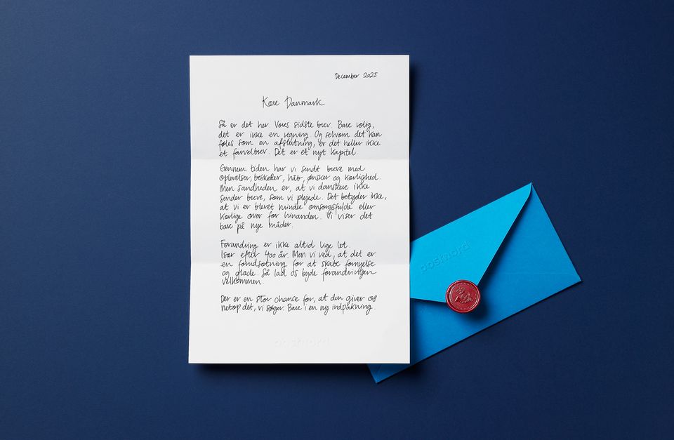 Det sidste brev markerer et nyt kapitel for PostNord | PostNord Danmark
