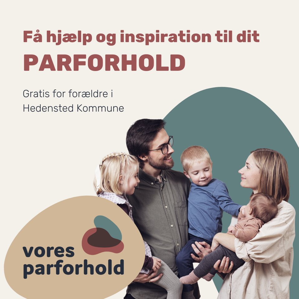 Nyt tilbud til forældrepar: Få gratis hjælp og inspiration til parforholdet | Hedensted Kommune