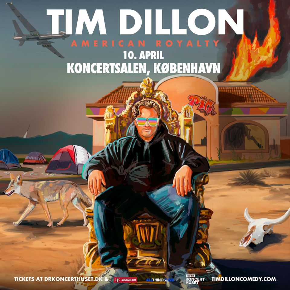 Den storstreamende komiker og podcastvært Tim Dillon kommer til Danmark ...