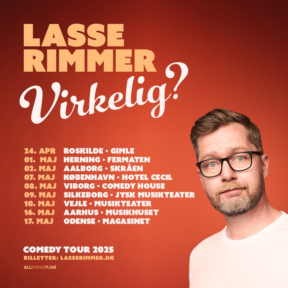 Lasse Rimmer er tilbage med nyt soloshow i 2025! | All Things Live ApS