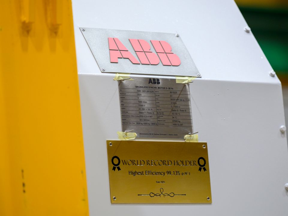 ABB-motor sætter ny verdensrekord med 99,13 % effektivitet | ABB A/S