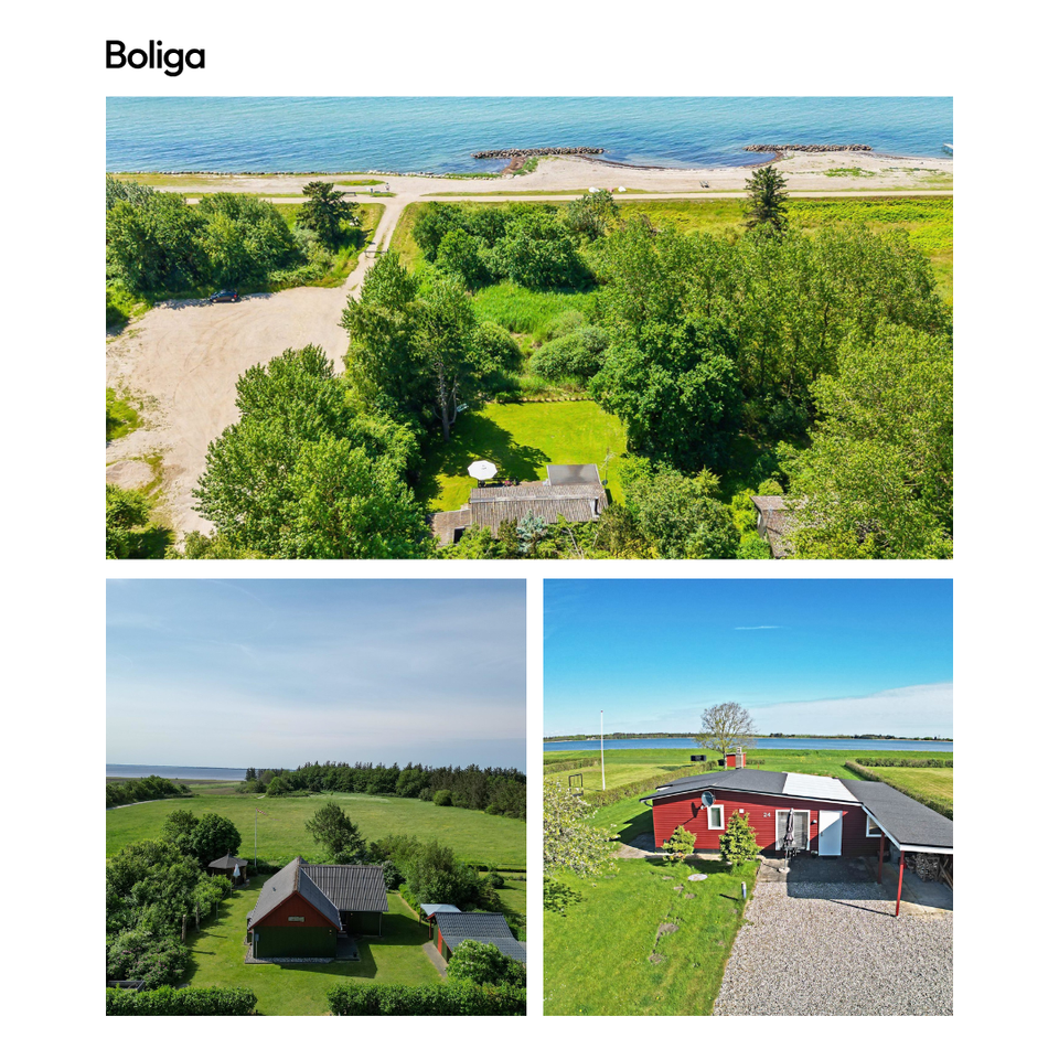 De billigste sommerhuse i første række til vandet | Boliga