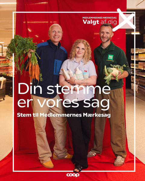 Nu kan to millioner danskere stemme om Coops vigtigste mærkesag | Coop amba