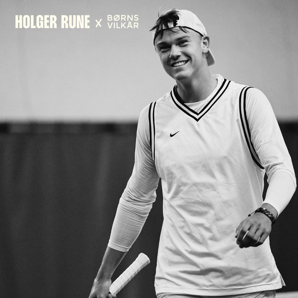 Holger Rune er ny ambassadør for Børns Vilkår | Børns Vilkår